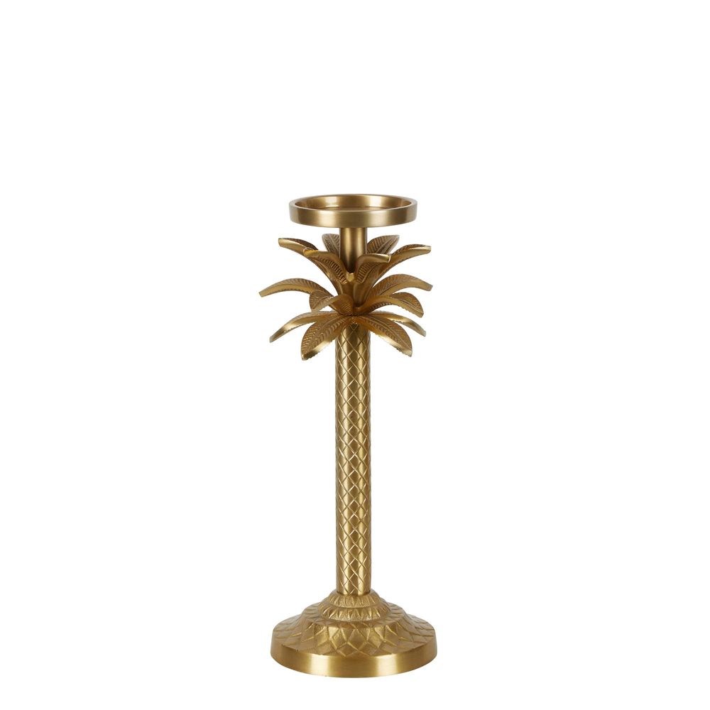 Raffles Palm Candle Stick Gold Small – House 2 Home Collection