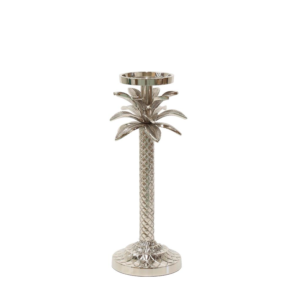 Raffles Palm Candle Stick Small Silver – House 2 Home Collection