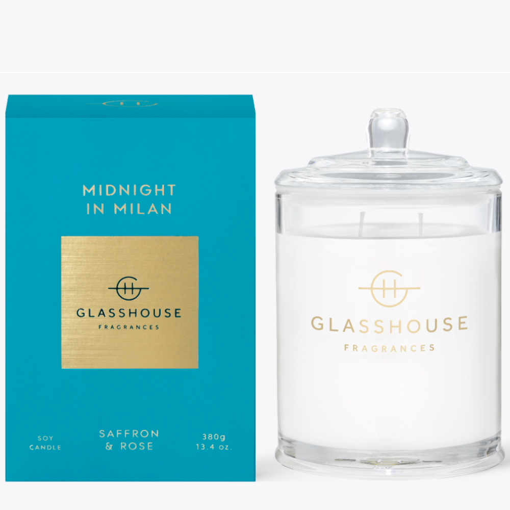 Glasshouse Triple Scented Soy Candle Midnight In Milan 380g – House 2 ...