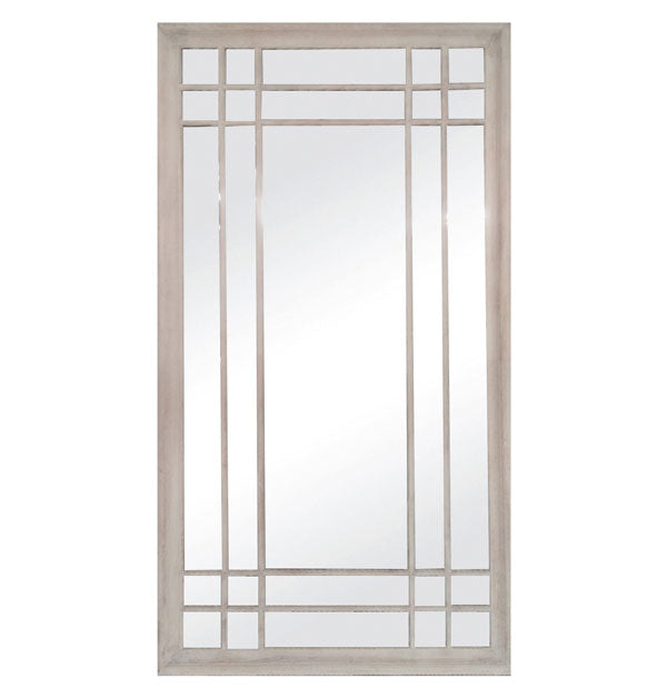 Edward Window Mirror - Brushed Wood - 190x100x6cm – House 2 Home Collection